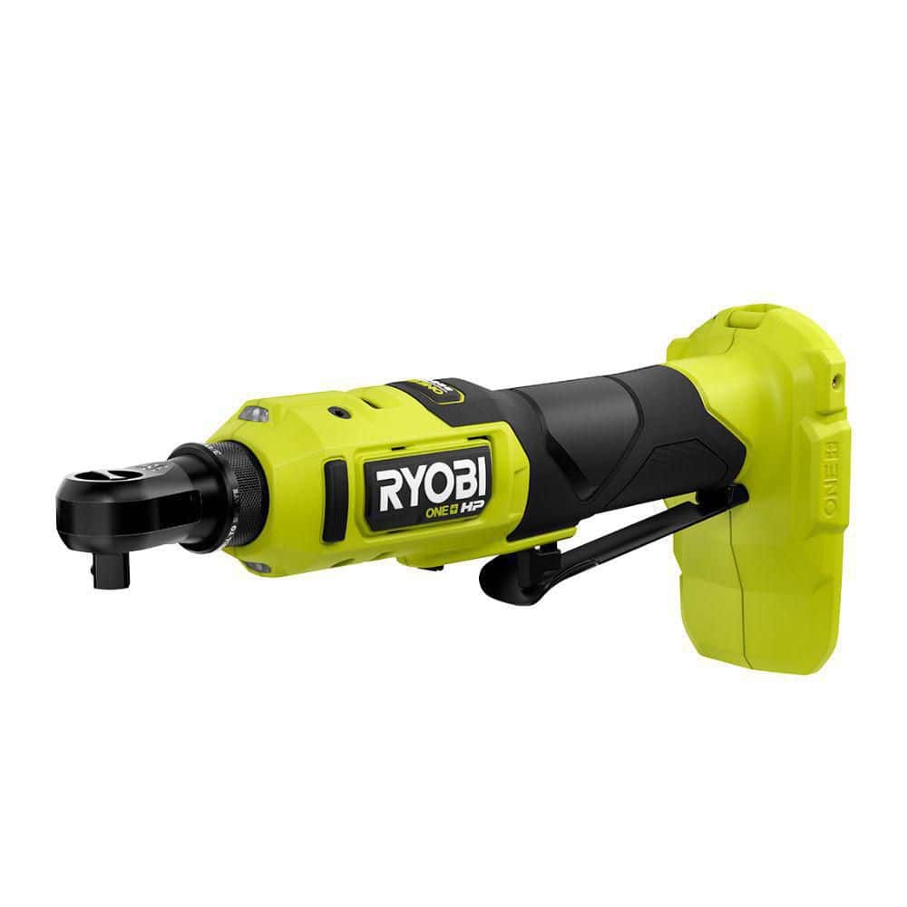 RYOBI ONE+ 18V HP Brushless Cordless Compact 3/8 in. High Speed Ratchet ...