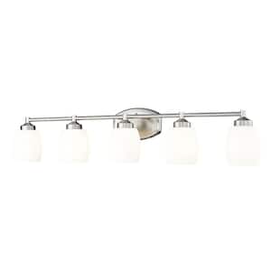 Progress Lighting Replay Collection 48 in. 6-Light Brushed Nickel ...