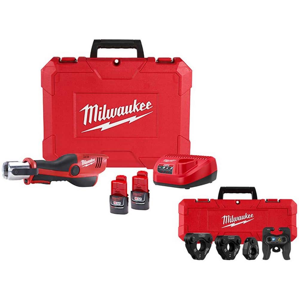 Milwaukee M12 12 Volt Lithium-Ion Force Logic Cordless Copper Press ...