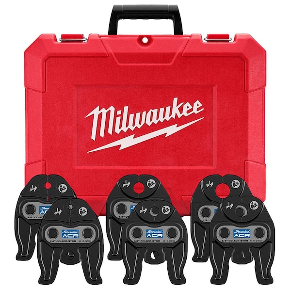 Milwaukee 1/4 in. -7/8 in. Streamline-ACR Press Tool Jaws Kit for M12 FORCE Logic Press Tools 49 ...