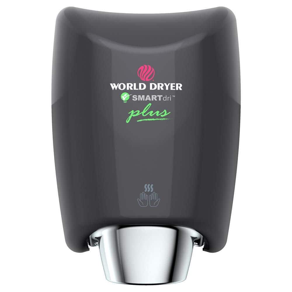 WORLD DRYER SMARTdri Plus Polished Black Aluminum Automatic Electric ...