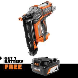 RIDGID 18V Brushless Cordless HYPERDRIVE 18-Gauge 2-1/8 in. Brad Nailer ...