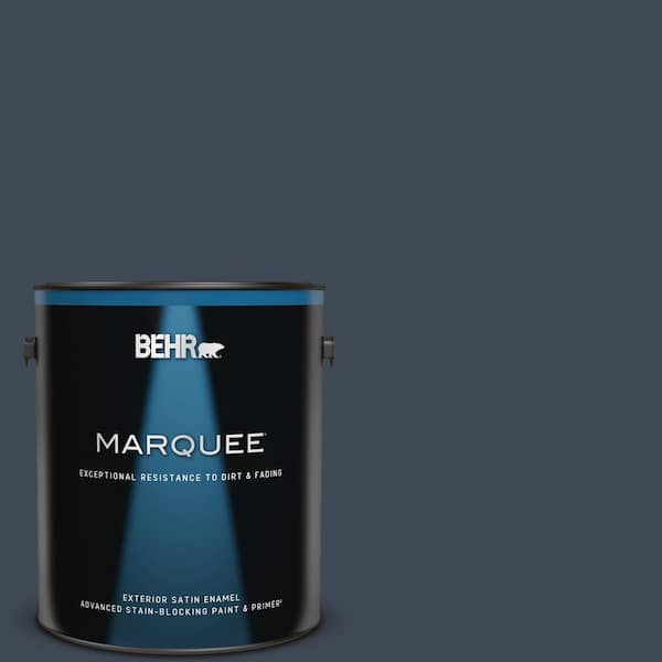 BEHR MARQUEE 1 gal. #PPU14-20 Starless Night Satin Enamel Exterior ...
