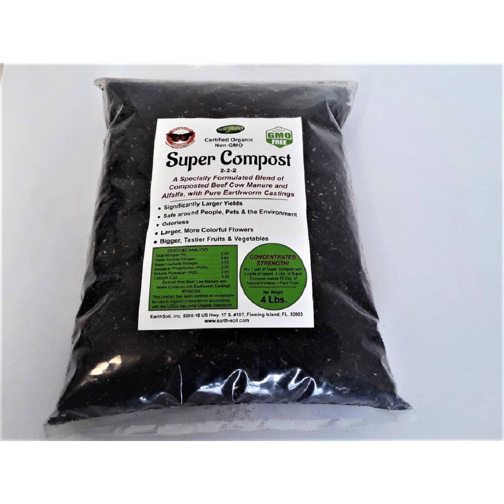 Soilblend Super Compost Organic Mix Concentrated Organic Plant Food (4 ...