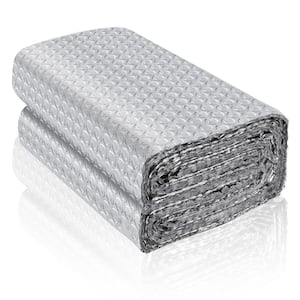 Reflective Insulation Roll 48 in. x 10 ft. Double-Sided Aluminum Foam ...