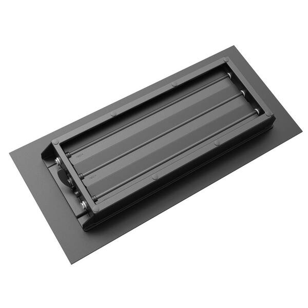 Low Profile 4 Register Box 48" Low Profile Steel Side Box (Black)