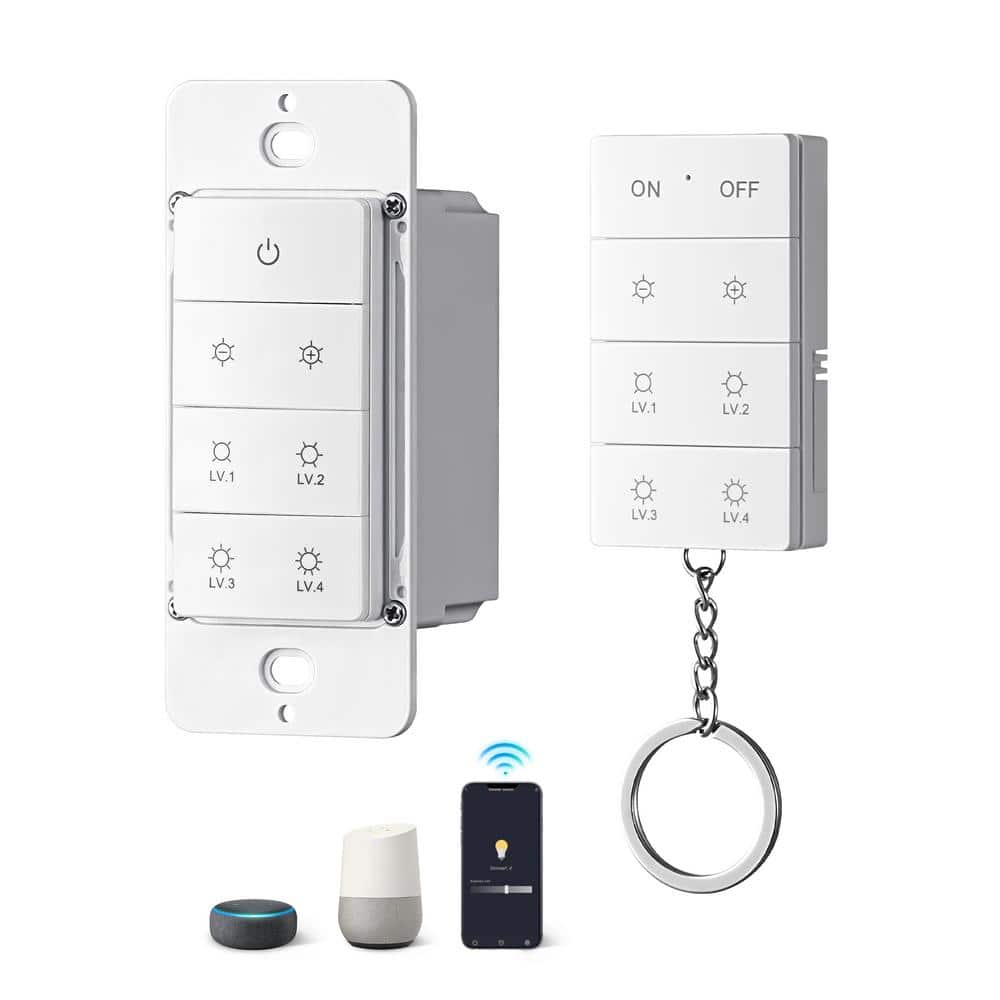 DEWENWILS Remote/2.4 GHz WiFi Smart Control, Single-Pole Electrical ...