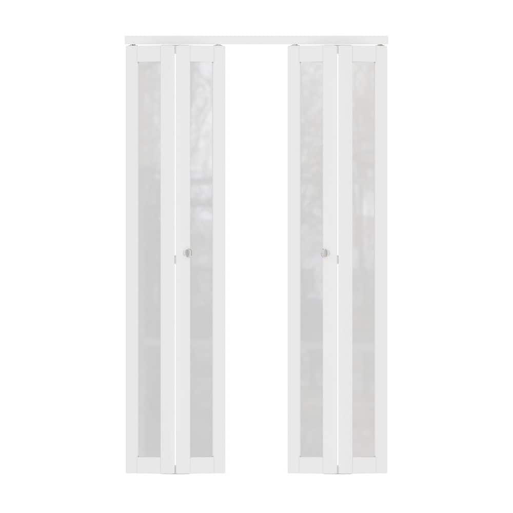 Reviews for ARK DESIGN 48 in. x 80 in. 1-Lite Frosted Glass Solid Core ...