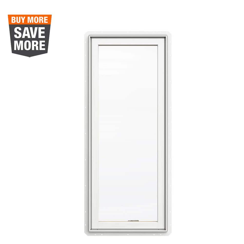 JELD-WEN 24 in. x 60 in. W-5500 Right-Hand Casement Wood Clad Window ...