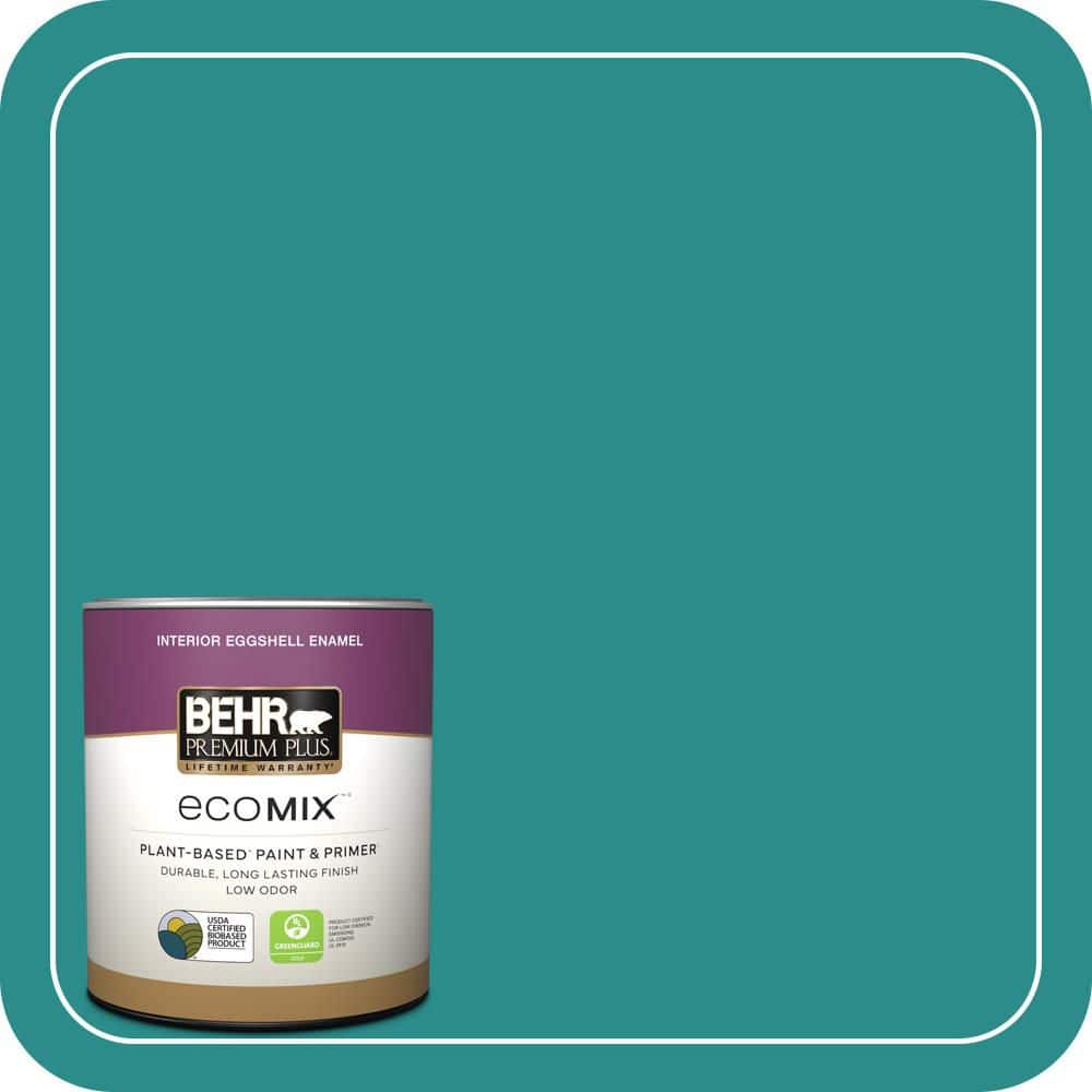 BEHR PREMIUM PLUS 1 qt. Home Decorators #HDC-FL13-12 Taos Turquoise ...
