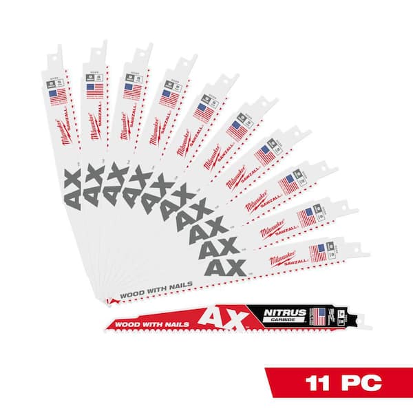 Reviews for Milwaukee 9 in. 5 TPI AX Nail-Embedded Wood Cutting SAWZALL ...