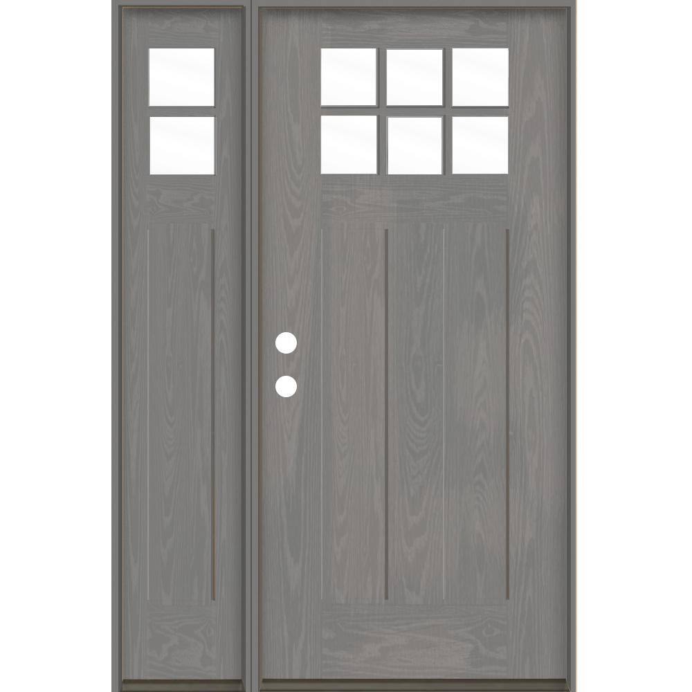 Krosswood Doors Craftsman 50 in. x 79 in. 6-Lite Right-Hand/Inswing ...