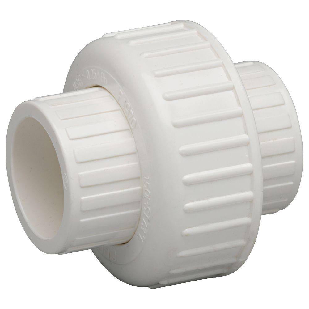 1 in. Schedule 40 PVC Pipe Union Fitting Slip x Slip (25-Pack) 457-010 ...
