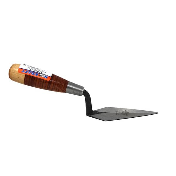 Kraft Tool Co. 4-1/2 in. Archaeology Pointing Brick Trowel with Leather ...