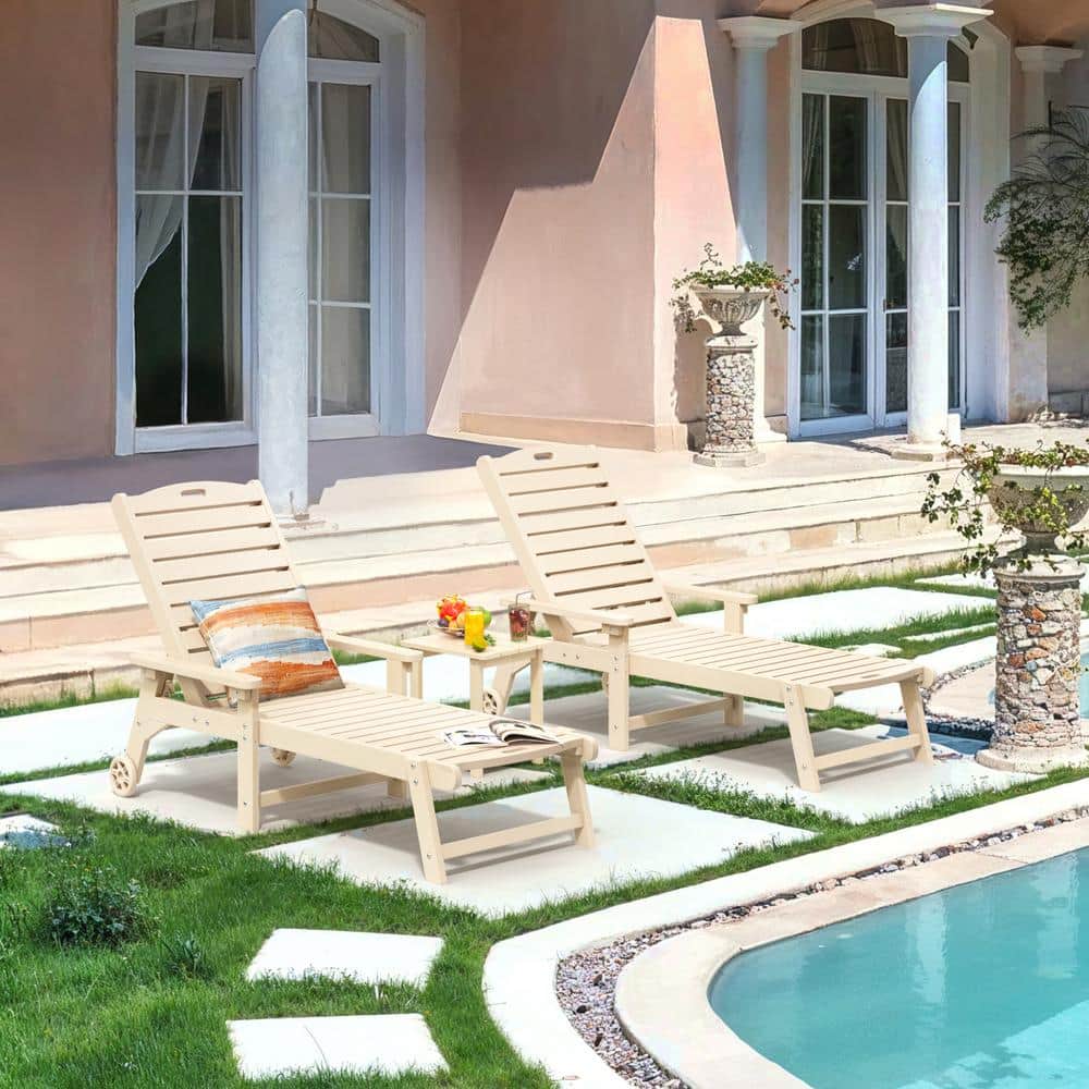 LUE BONA Hellen Keller Sand 6-Piece HDPS Plastic Adjustable Outdoor ...