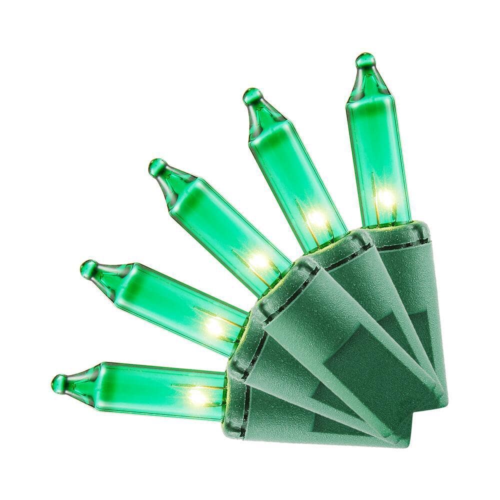 Home Accents Holiday 100L Green Incandescent Mini Lights 100L-GR-G ...