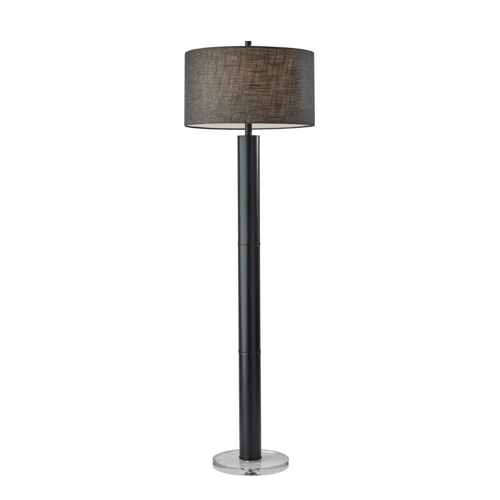 Adesso Ezra 58.5 in. Black Floor Lamp 1561-01 - The Home Depot