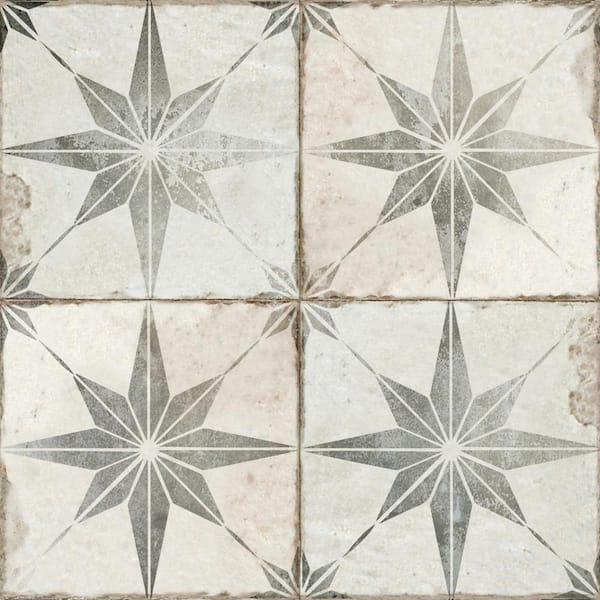 MI ALMA Grey R7 4 in. x 4 in. Vinyl Peel and Stick Tile (24 Tiles, 2.67 ...
