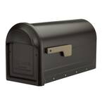 Architectural Mailboxes Boulder Red, Large, Steel, Post Mount Mailbox ...