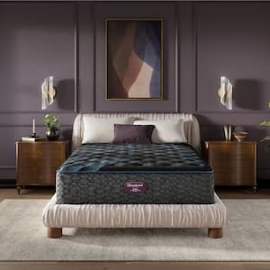 Beautyrest World Class Level 4-King Plush 15.25 in. Low Profile ...