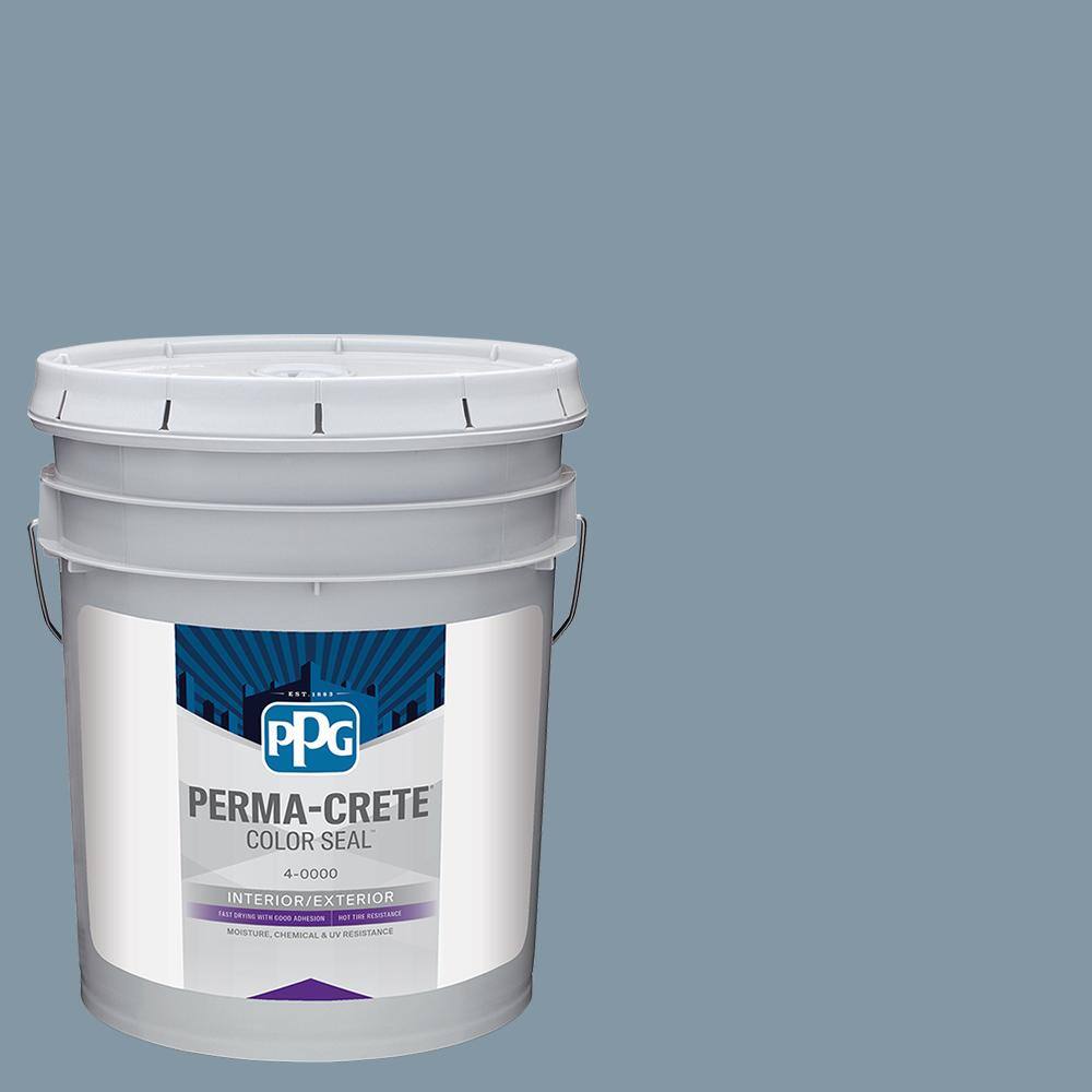 Perma-Crete Color Seal 5 gal. PPG10-11 Seastone Satin Interior/Exterior ...