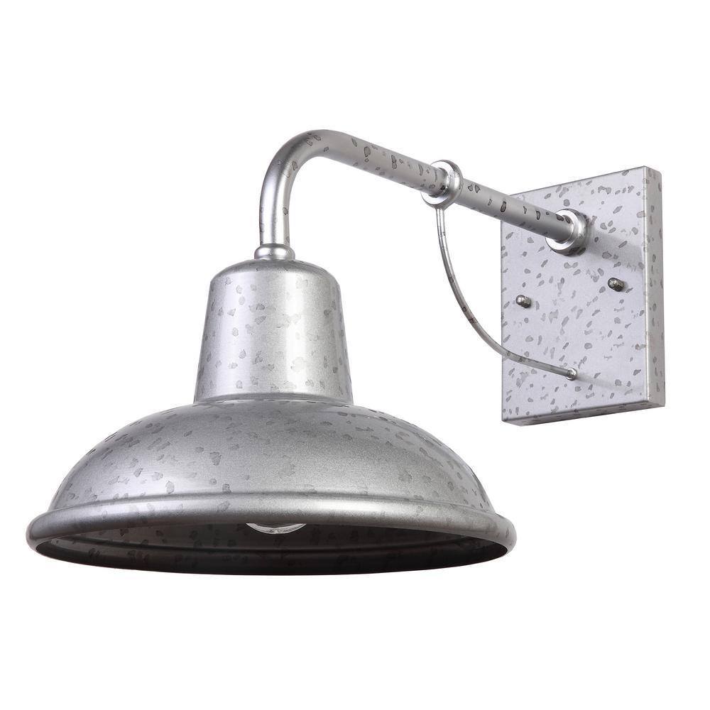 Bronze Outdoor 10.3 in. Hardwired Barn Sconce with no Bulb Included ...
