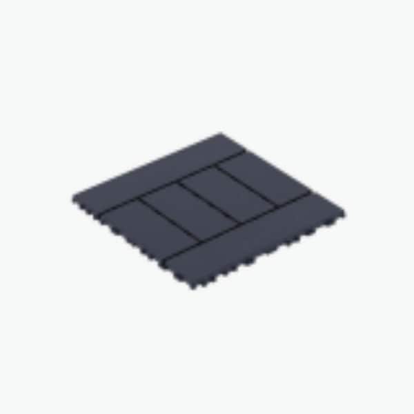 WRIGHTMASTER 1 ft. x 1 ft. Quick Deck PVC Plastic Interlocking Deck ...