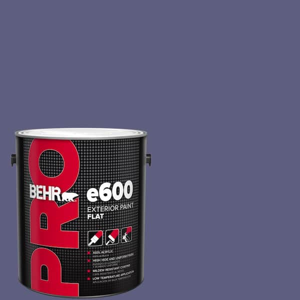 BEHR PRO 1 gal. #M550-7 Strong Iris Flat Exterior Paint PR61301 - The ...