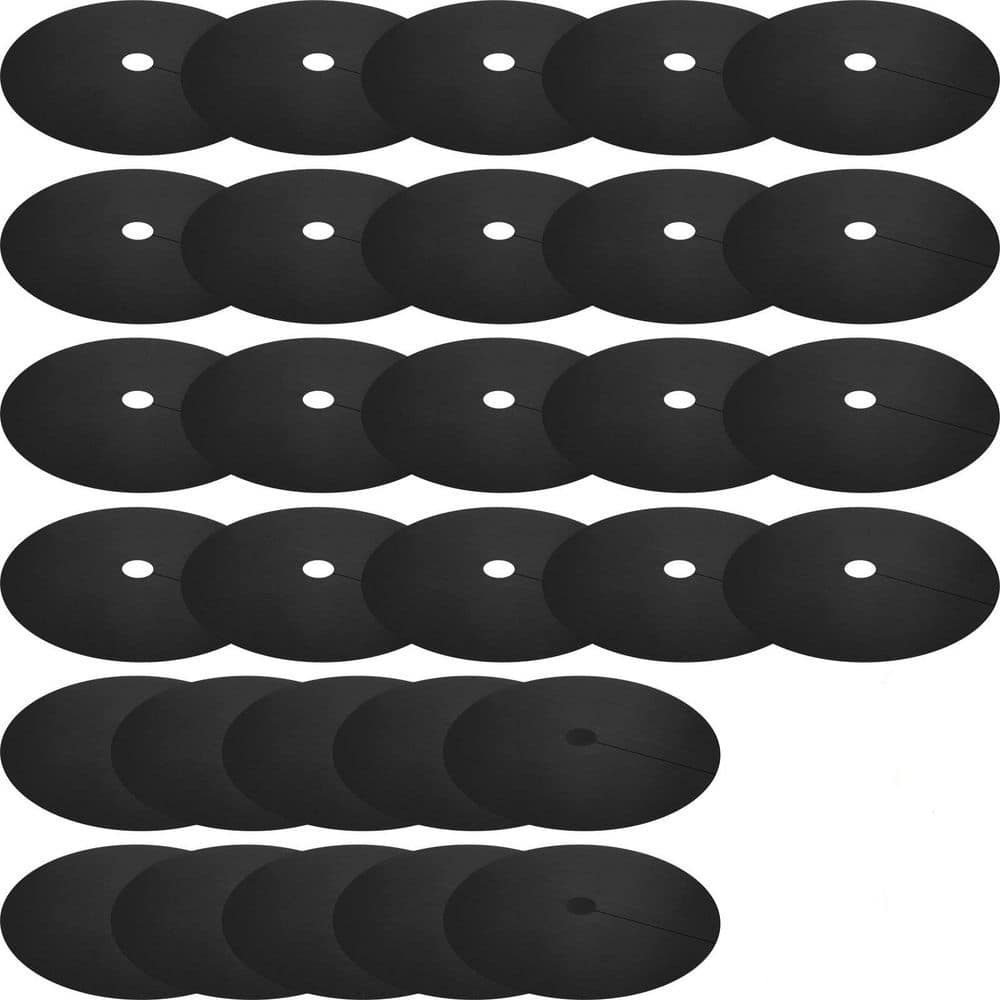 OGETFUUR Composite Round Black Non Woven Tree Ring Protector Mat, Weed ...
