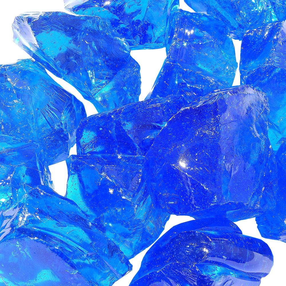 Hiland 0.36 cu. ft. 1.25 in. to 2 in. Turquoise Blue Landscape Recycled ...