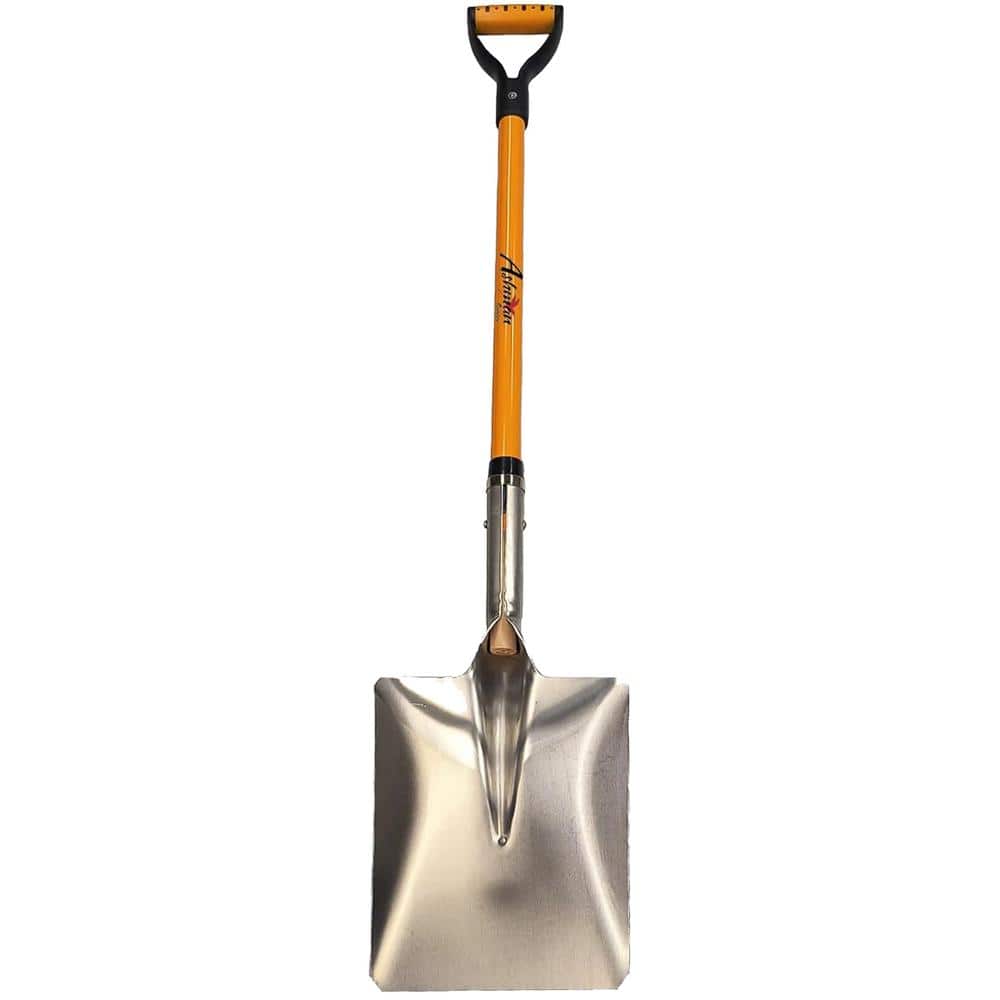 Ashman Online 46 in. L Durable Fiberglass Handle Large Aluminum Square ...