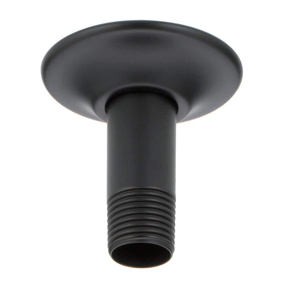 Delta 3 in. Ceiling Mount Shower Arm in Matte Black U4996-BL - The Home ...