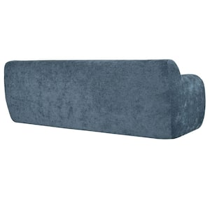 J&E Home 81.5 in. W Straight Arm Polyester Curved 3-Seater Casual ...