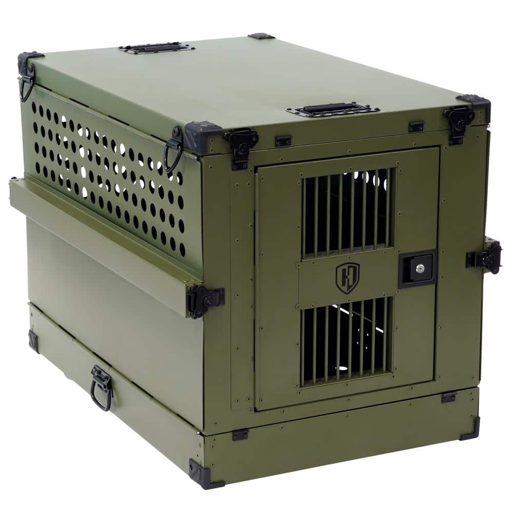Hercules Safe Vehicle Transport Dog Crate with Heavy Duty Aluminum ...