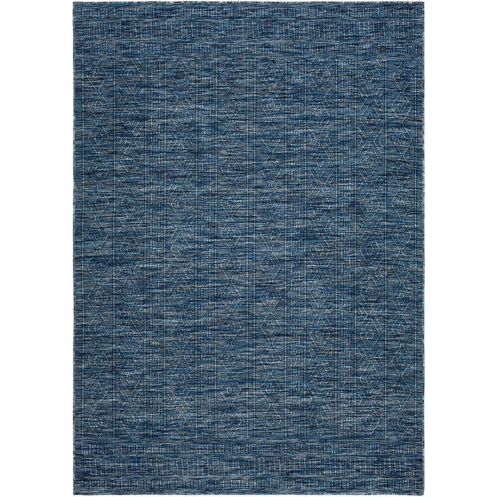 Livabliss Terrace Dark Blue Solid 5 ft. x 7 ft. Indoor/Outdoor Area Rug ...
