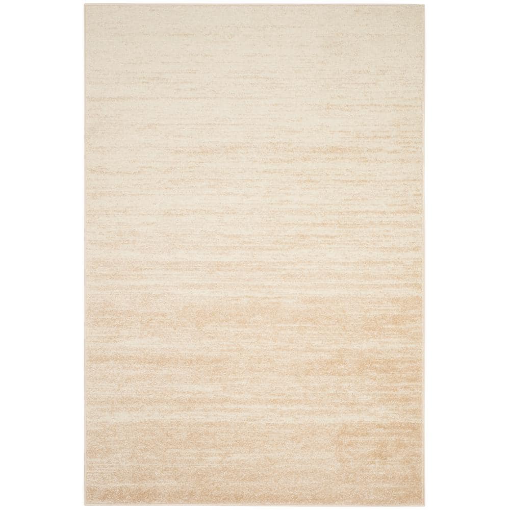 SAFAVIEH Adirondack Champagne/Cream 6 ft. x 9 ft. Solid Area Rug ...