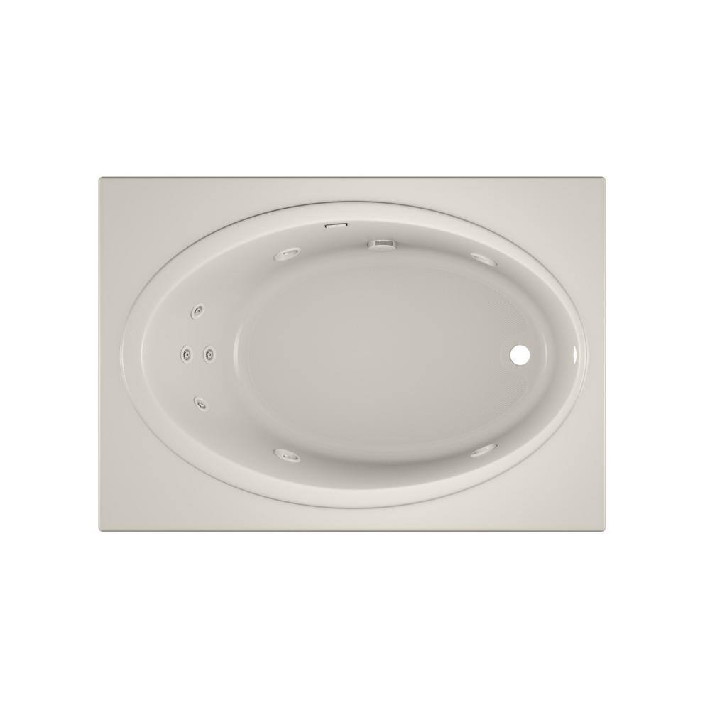 JACUZZI NOVA 60 in. x 42 in. Acrylic Right-Hand Drain Rectangular Drop ...