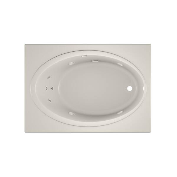 JACUZZI NOVA 60 in. x 42 in. Acrylic Right-Hand Drain Rectangular Drop ...