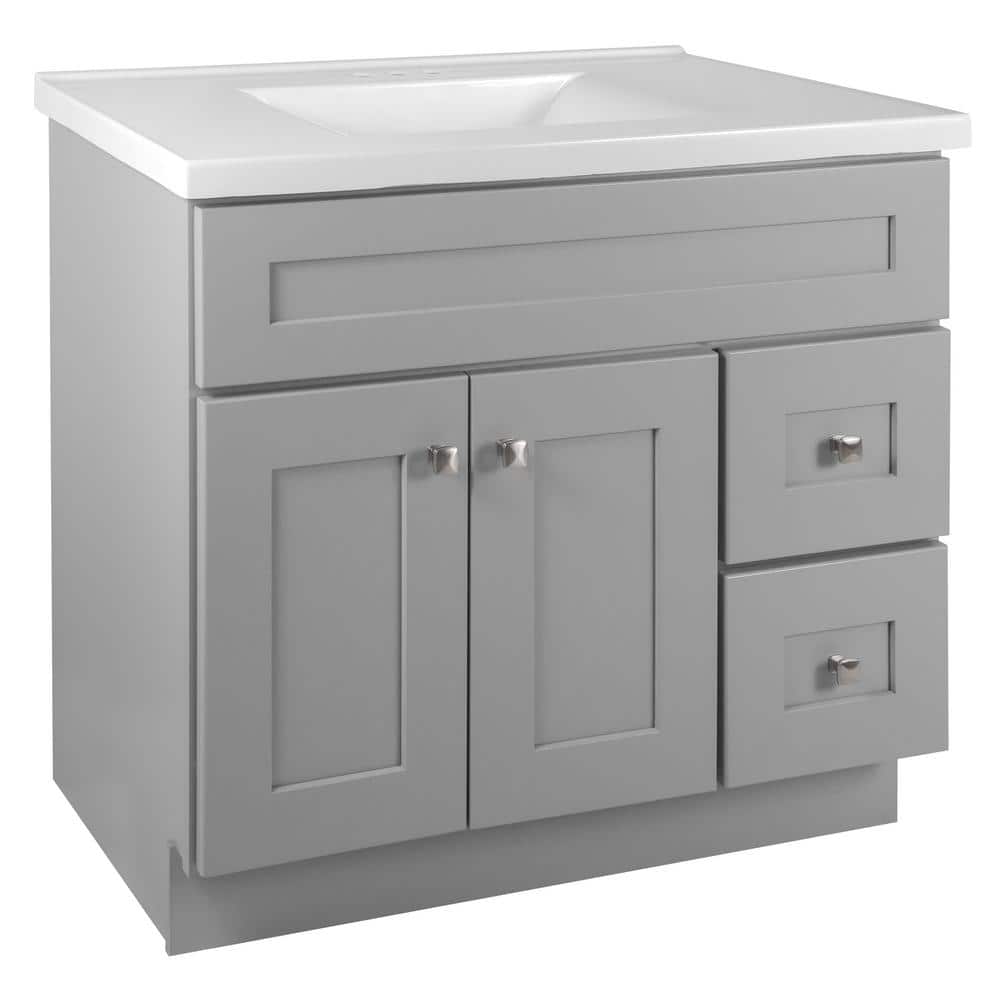 Design House Brookings Shaker RTA 37 in. W x 22 in. D x 35.38 in. H ...