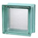 MyMINIGLASS 3 in. Thick Series 6 x 6 x 3 in. (6-Pack) Mint Mist Pattern ...