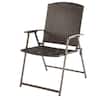 StyleWell Mix and Match Folding Wicker Steel Outdoor Patio Dining Chair ...
