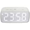 Infinity Instruments White Tabletop Digital Alarm Clock 20218WH - The ...