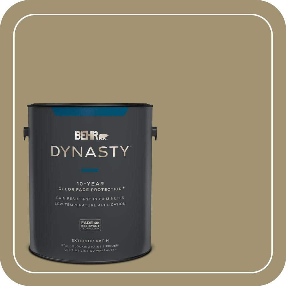 BEHR DYNASTY 1 gal. #PMD-37 Caraway Satin Enamel Exterior Stain ...