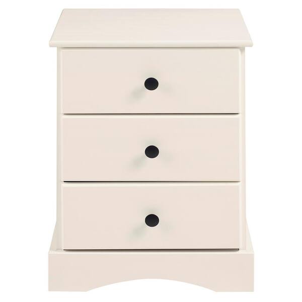 Reviews for Welwick Designs 3 Drawer White Solid Wood Transitional ...