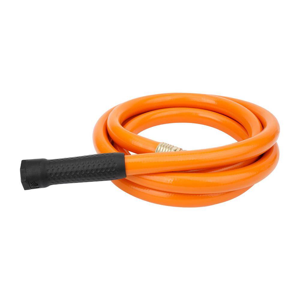 Worth Garden Kink Free 3/4 in. x 10 ft. Heavy-Duty Orange Garden Hose ...
