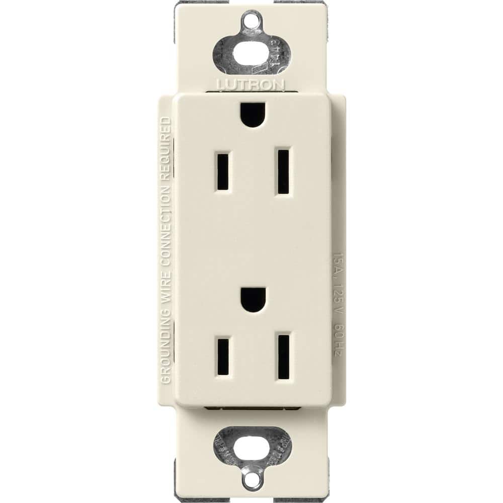 Lutron Claro 15 Amp Duplex Outlet, Pumice (SCR-15-PM) SCR-15-PM - The ...