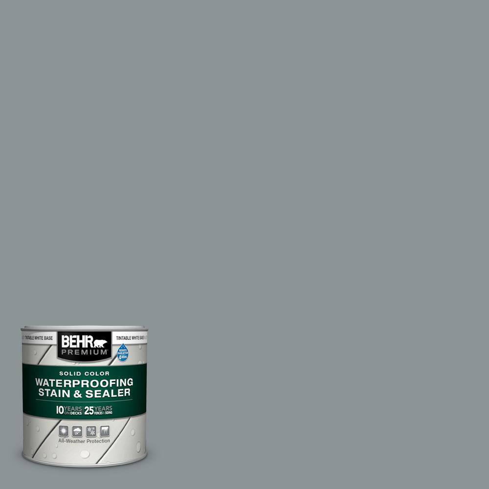 BEHR PREMIUM 8 oz. #HDC-NT-27 Millennium Silver Solid Color ...