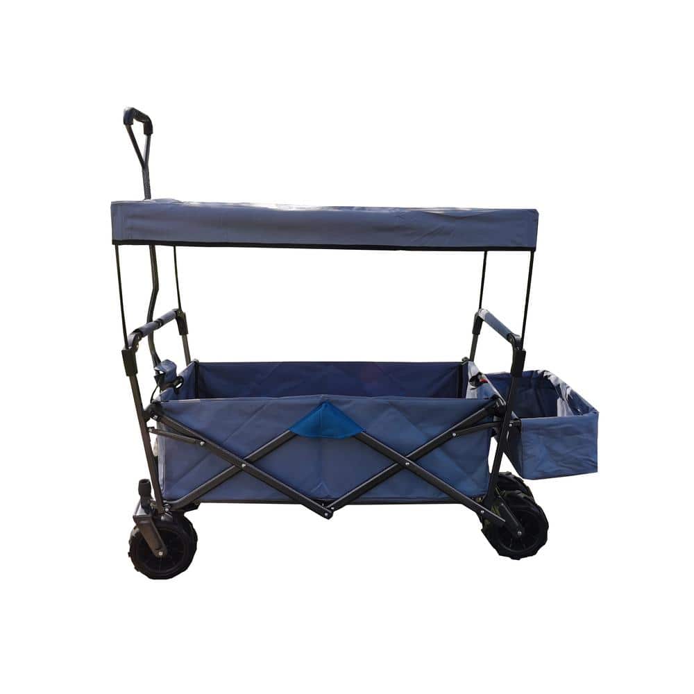 3.3 cu. ft. Oxford Fabric Canopy Folding Collapsible Utility Wagon ...