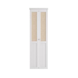 BH BARNER HOME 48 in. x 80 in. Weaving and Wood Panel, Solid Core ...