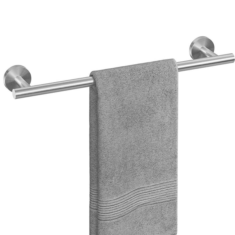 ruiling 18 in. Wall Mounted Towel Bar in Brushed Nickel ATKH-492-1 ...